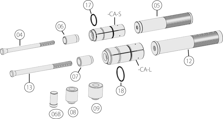 HCP-618H補修部品番号｜クラッチディスクパイロットシャフト｜株式会社ハスコー